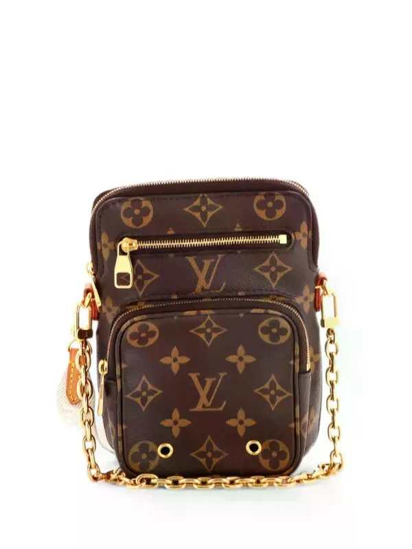 LOUIS VUITTON Monogram Canvas Utility Phone Sleeve Bag - Brown