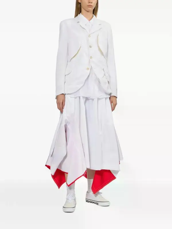 Comme Des Garçons Asymmetrical Ruffled Skirt