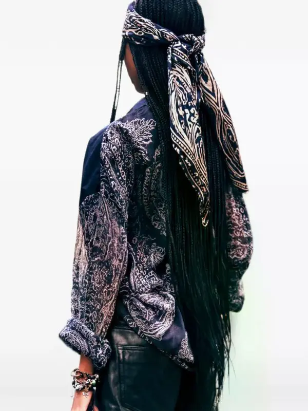 R13 Abstract Bandana Print Shirt