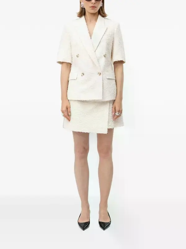 BOSS Double-breasted Tweed Jacket