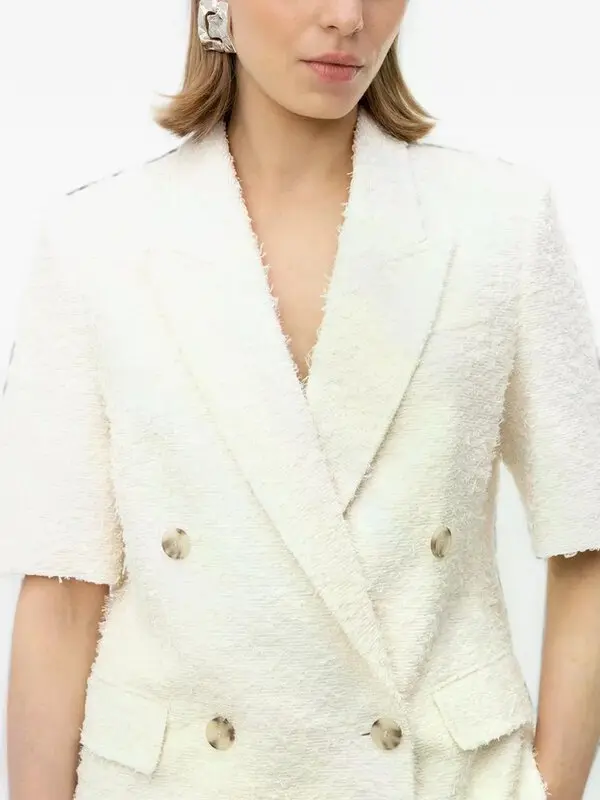 BOSS Double-breasted Tweed Jacket