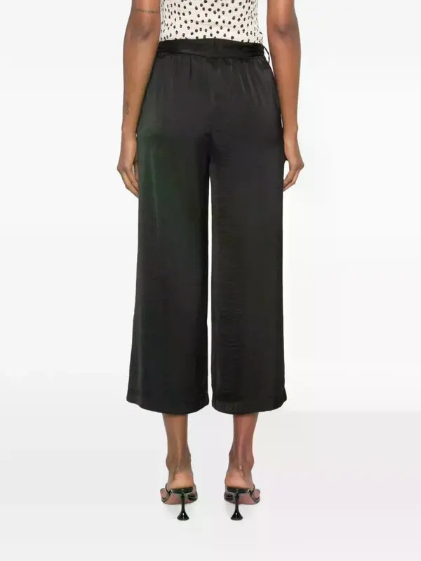 MOUTAKI Satin Finish Belted Trousers