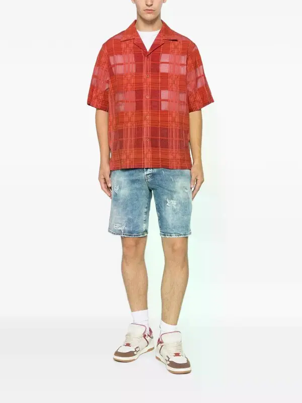 YES LONDON Distressed Denim Shorts