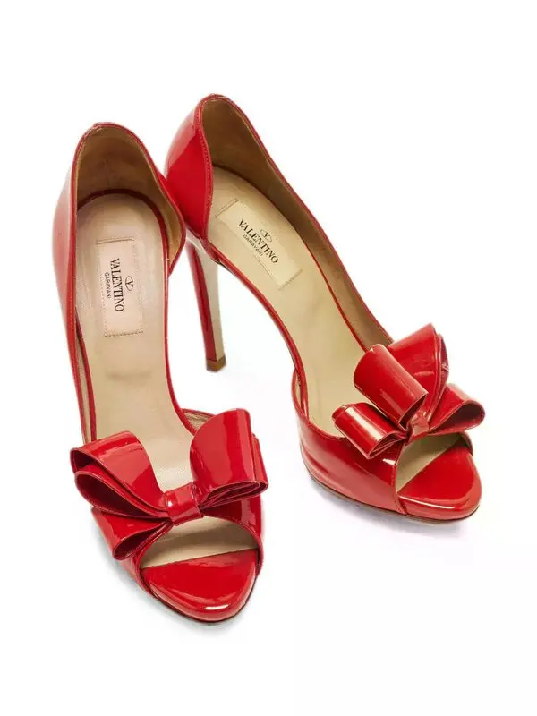 Valentino Garavani Patent Leather Bow D'orsay Pumps
