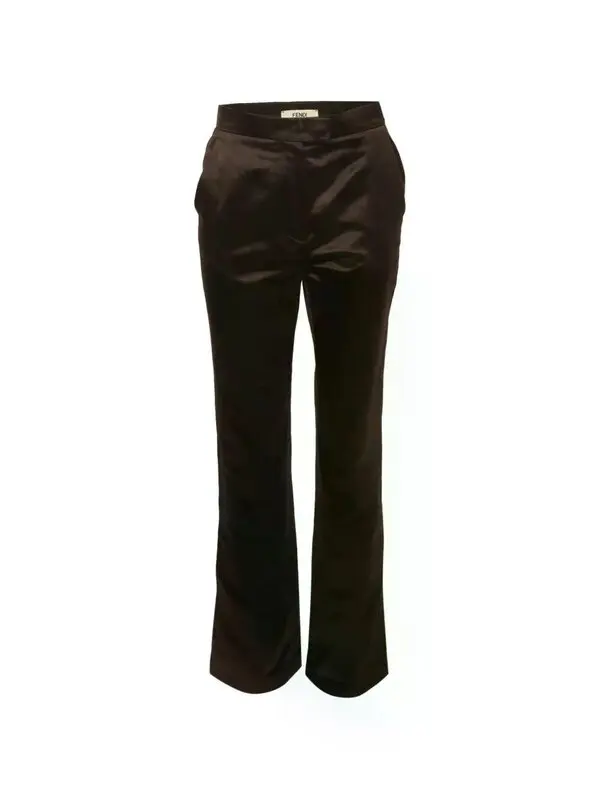 Fendi Straight-leg Satin Trousers
