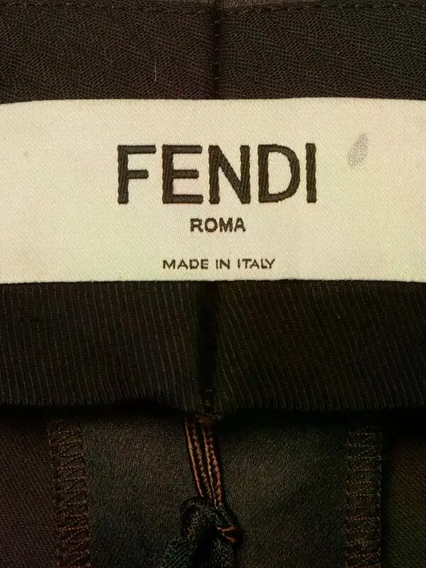 Fendi Straight-leg Satin Trousers