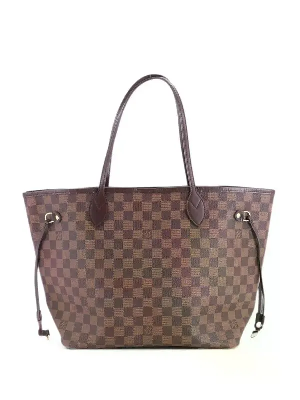 LOUIS VUITTON Damier Neverfull Mm Tote Bag - Brown