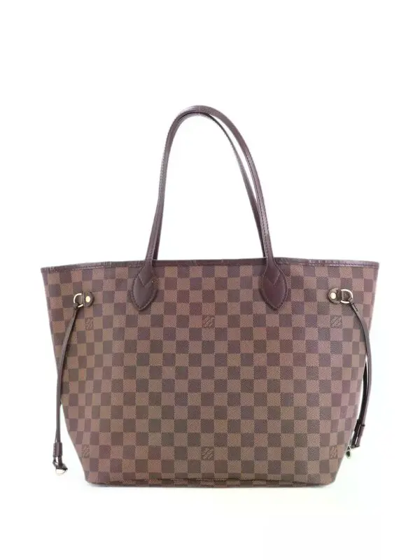 LOUIS VUITTON Damier Neverfull Mm Tote Bag - Brown