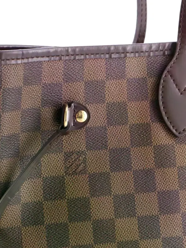 LOUIS VUITTON Damier Neverfull Mm Tote Bag - Brown