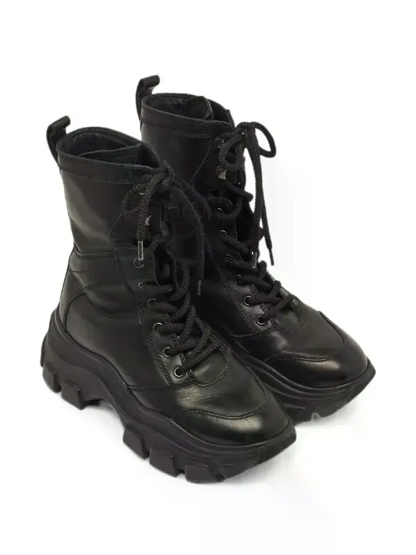 Prada Monolith Lace-up Boots