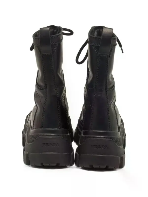 Prada Monolith Lace-up Boots