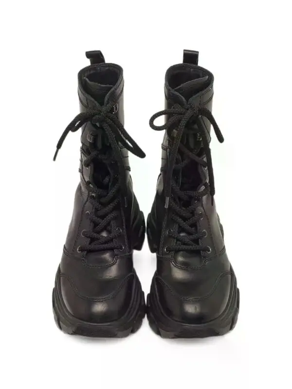 Prada Monolith Lace-up Boots