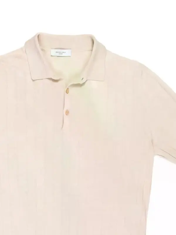 Boglioli Ribbed-knit Polo Shirt
