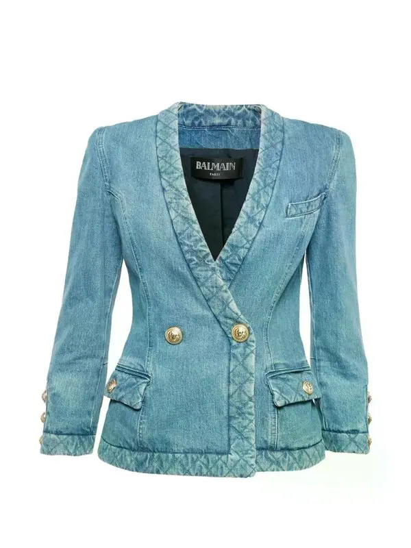 Balmain Faded Double-breasted Blazer