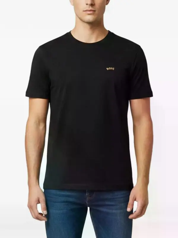 BOSS Logo Print T-shirt - Black
