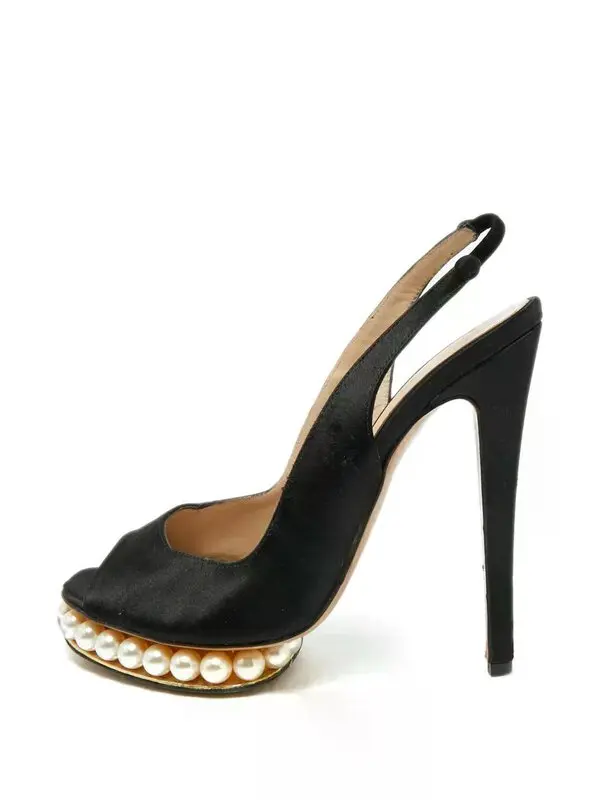 NICHOLAS KIRKWOOD Faux-pearl Embellished Platform Sandals