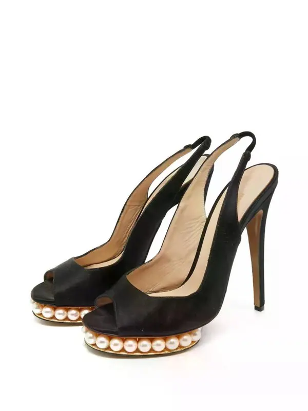 NICHOLAS KIRKWOOD Faux-pearl Embellished Platform Sandals