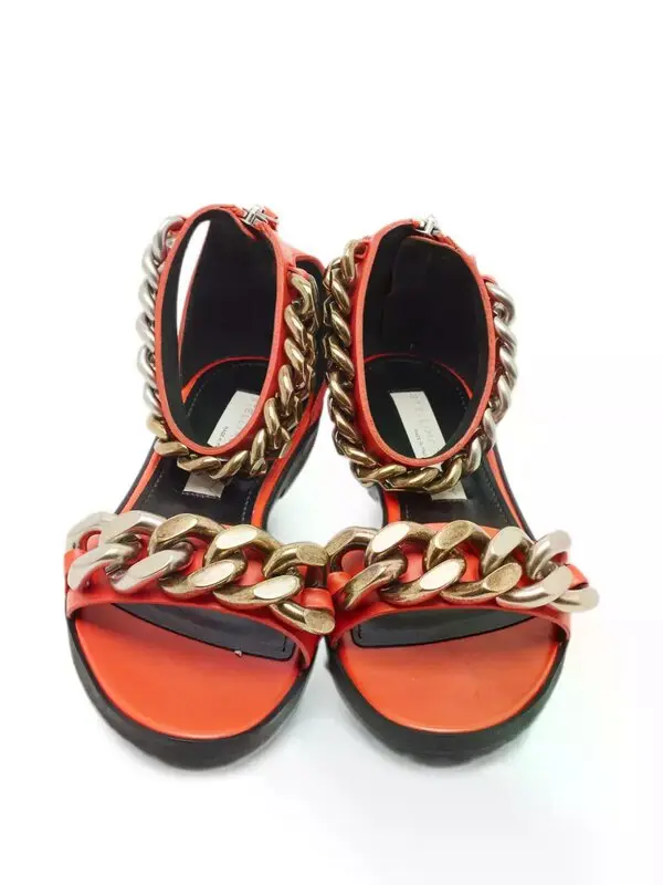 Stella McCartney Falabella Chain-link Flat Sandals