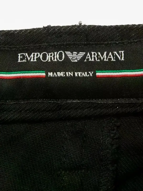 Emporio Armani Belt-loop Distressed Jeans