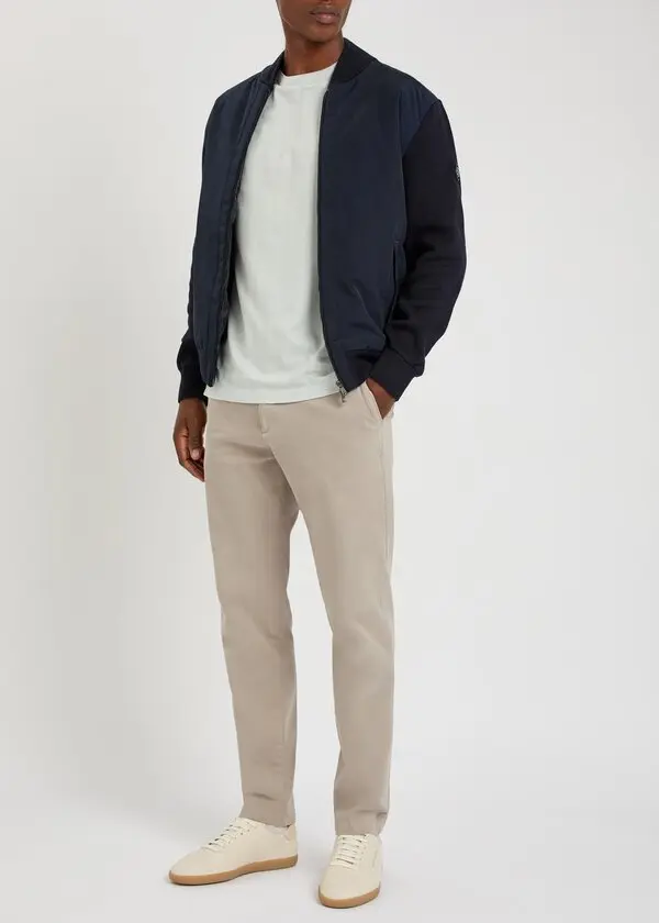 BOSS Levaio Quilted Cotton And Shell Bomber Jacket