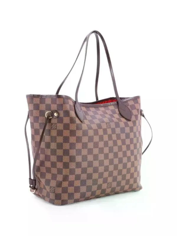 LOUIS VUITTON Damier Neverfull Mm Tote Bag - Brown