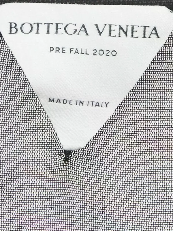 Bottega Veneta Ruched Midi Dress With V-neck And Long Sleeves