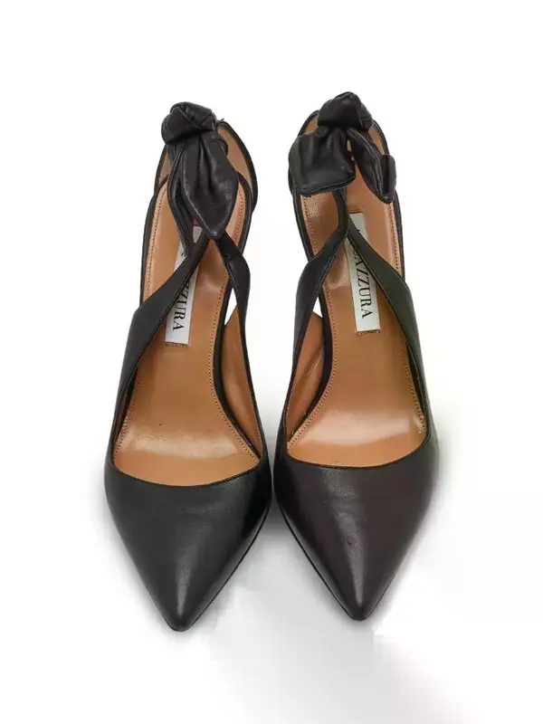 AQUAZZURA Bow Tie Pointed-toe Pumps