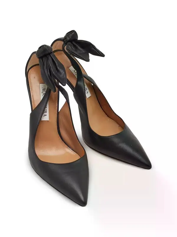 AQUAZZURA Bow Tie Pointed-toe Pumps