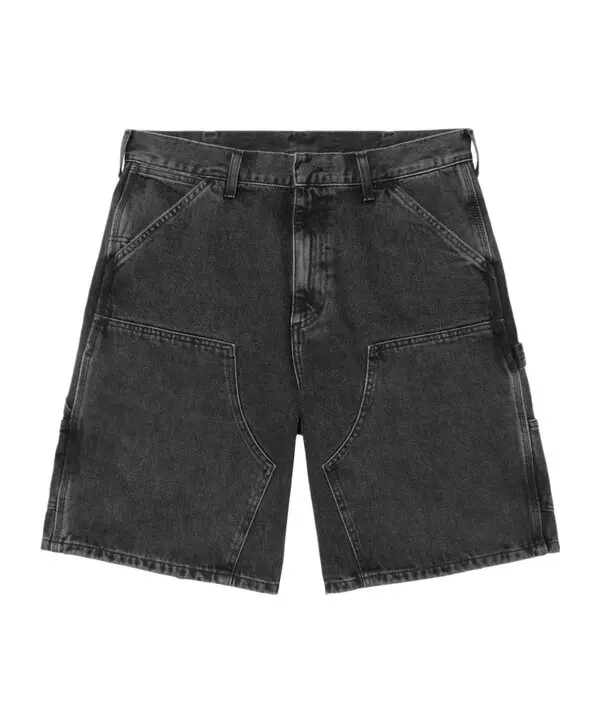 Carhartt Work In Progress Double Knee Smith Denim Shorts - Black