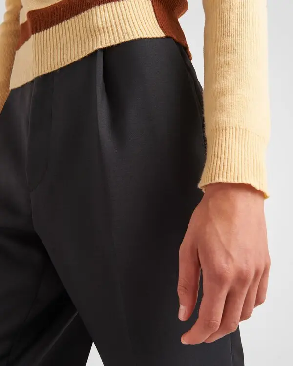 Prada Mid-rise Tailored Cropped Trousers