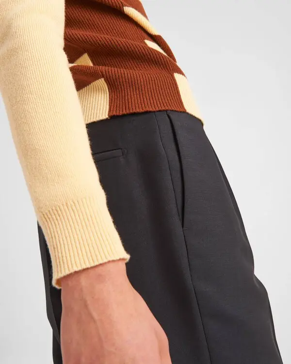 Prada Mid-rise Tailored Cropped Trousers
