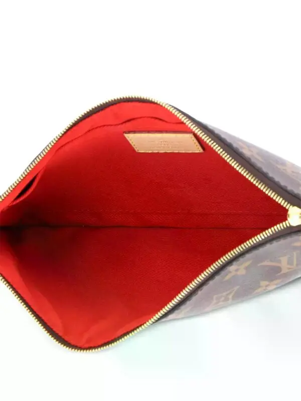 LOUIS VUITTON Monogram Canvas Large Pouch - Brown