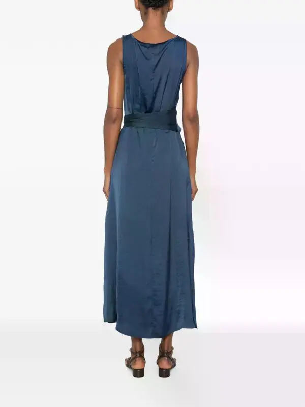 MOUTAKI Sleeveless Knot Detail Midi Dress
