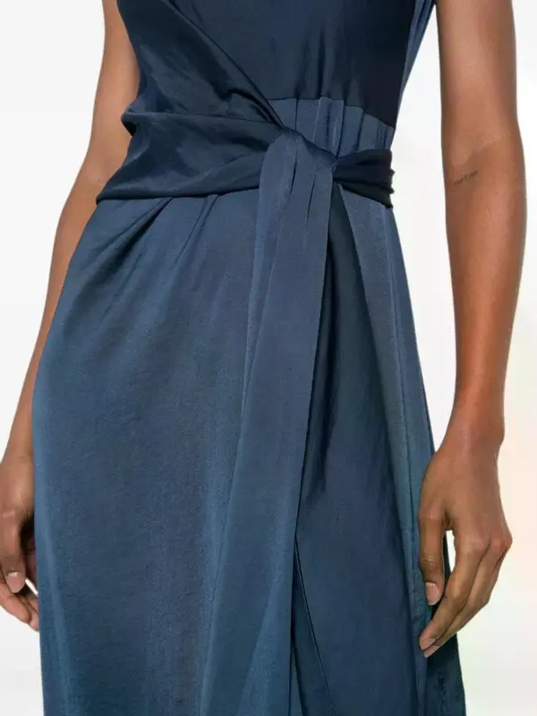 MOUTAKI Sleeveless Knot Detail Midi Dress