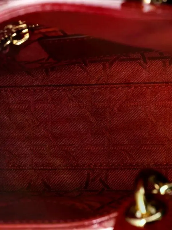 Dior Lady Chain Bag - Red