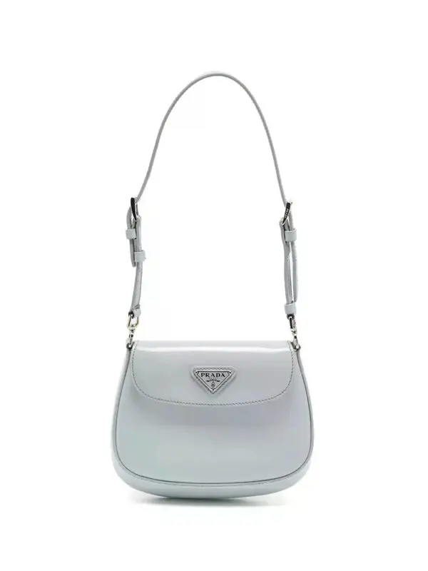 Prada Mini Cleo Spazzolato Leather Shoulder Bag