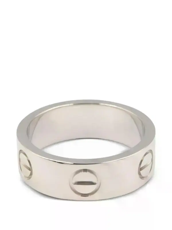 Cartier 18k White Gold Love Ring - Silver