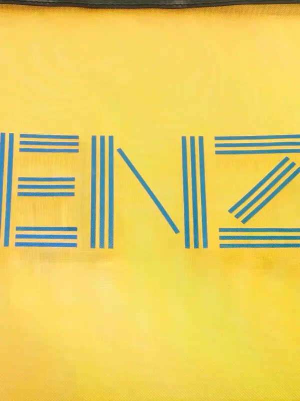Kenzo Logo Print Mesh Pouch