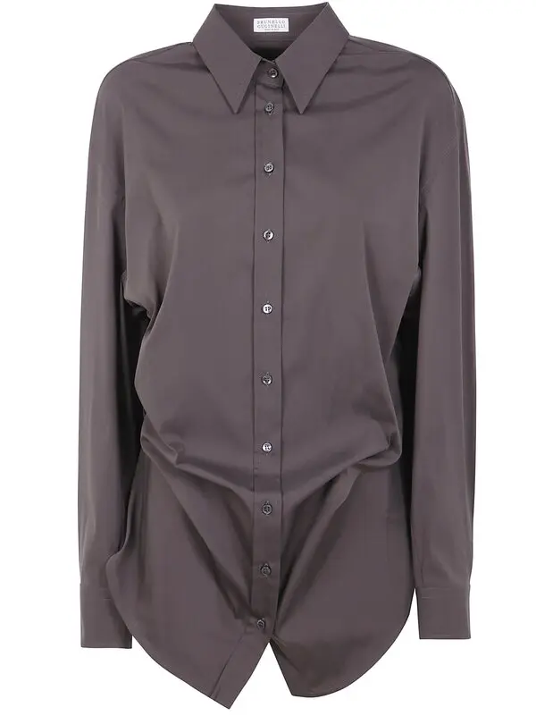 Brunello Cucinelli Long-sleeved Buttoned Shirt