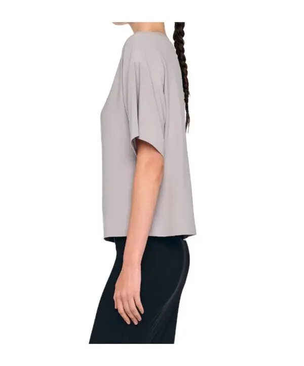 Norma Kamali Short Sleeve Boxy T