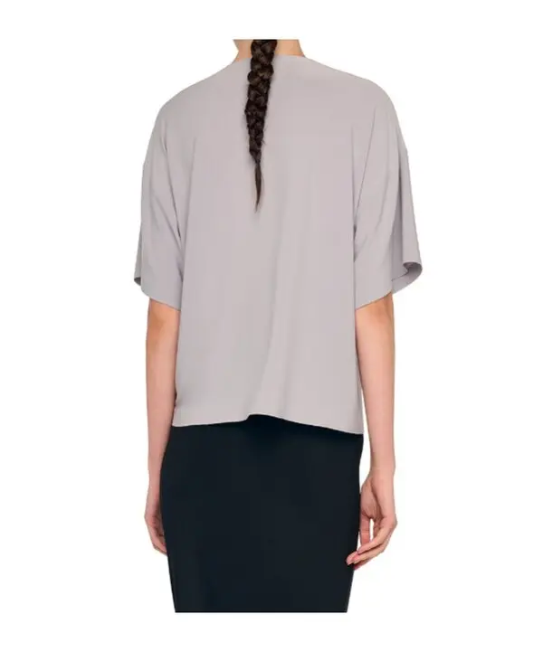 Norma Kamali Short Sleeve Boxy T
