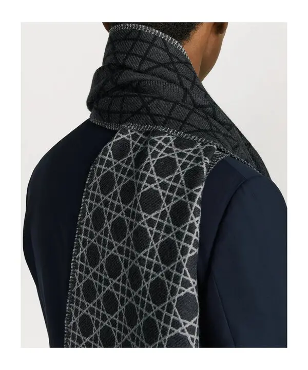 Dior Striped Cannage Scarf