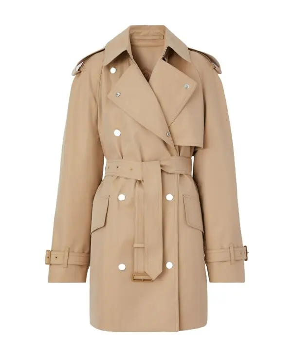 Burberry Belted Gabardine Trench Coat