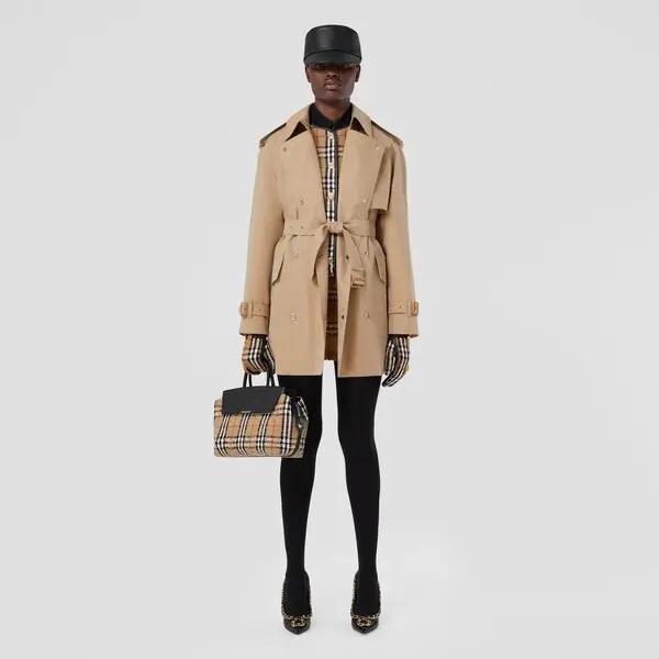 Burberry Belted Gabardine Trench Coat