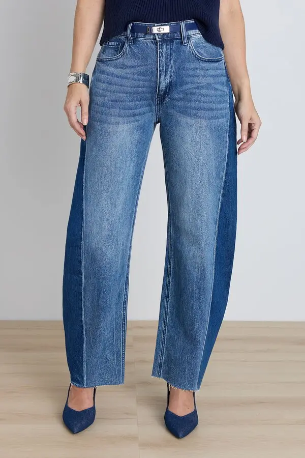 THE NOLI SHOP Selena Barrel Jean