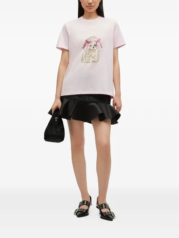 GANNI Organic Cotton Graphic T-shirt - Multicolor