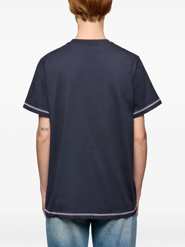 GANNI Raspberry Graphic Cotton T-shirt - Multicolor