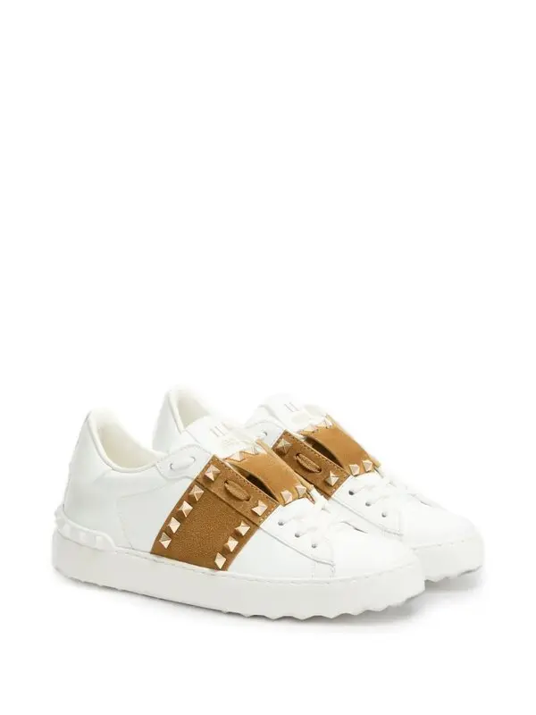 Valentino Garavani Rockstud Untitled Leather Sneakers - Multicolor