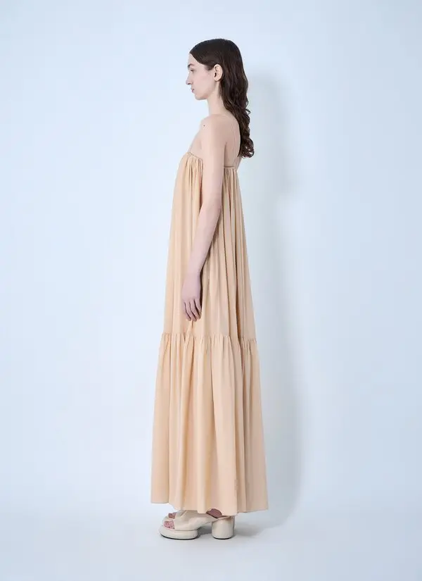 Chloé Silk Ruffled Long Dress