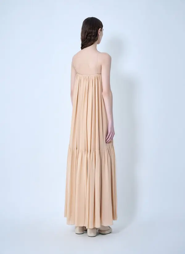 Chloé Silk Ruffled Long Dress